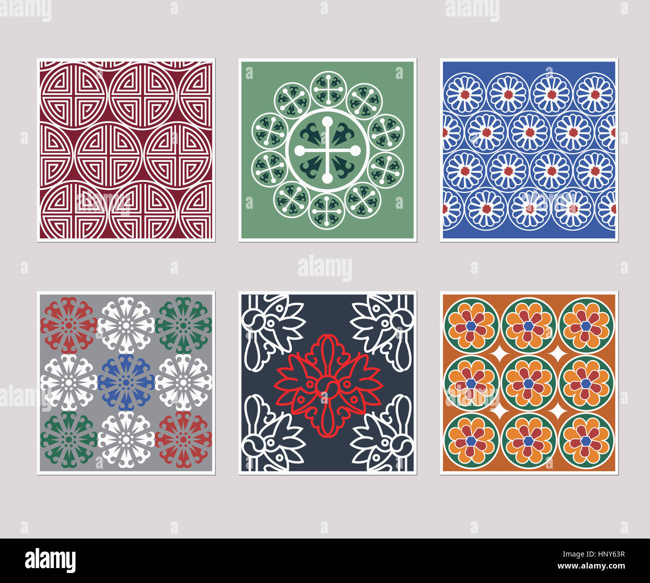 Various creative traditional Korean patterns Stock Photo - Alamy