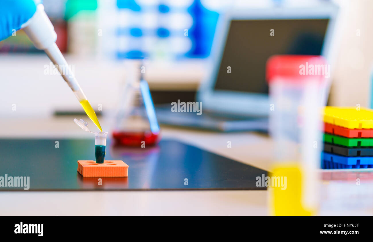 PCR tray in microbiological laboratory Stock Photo - Alamy