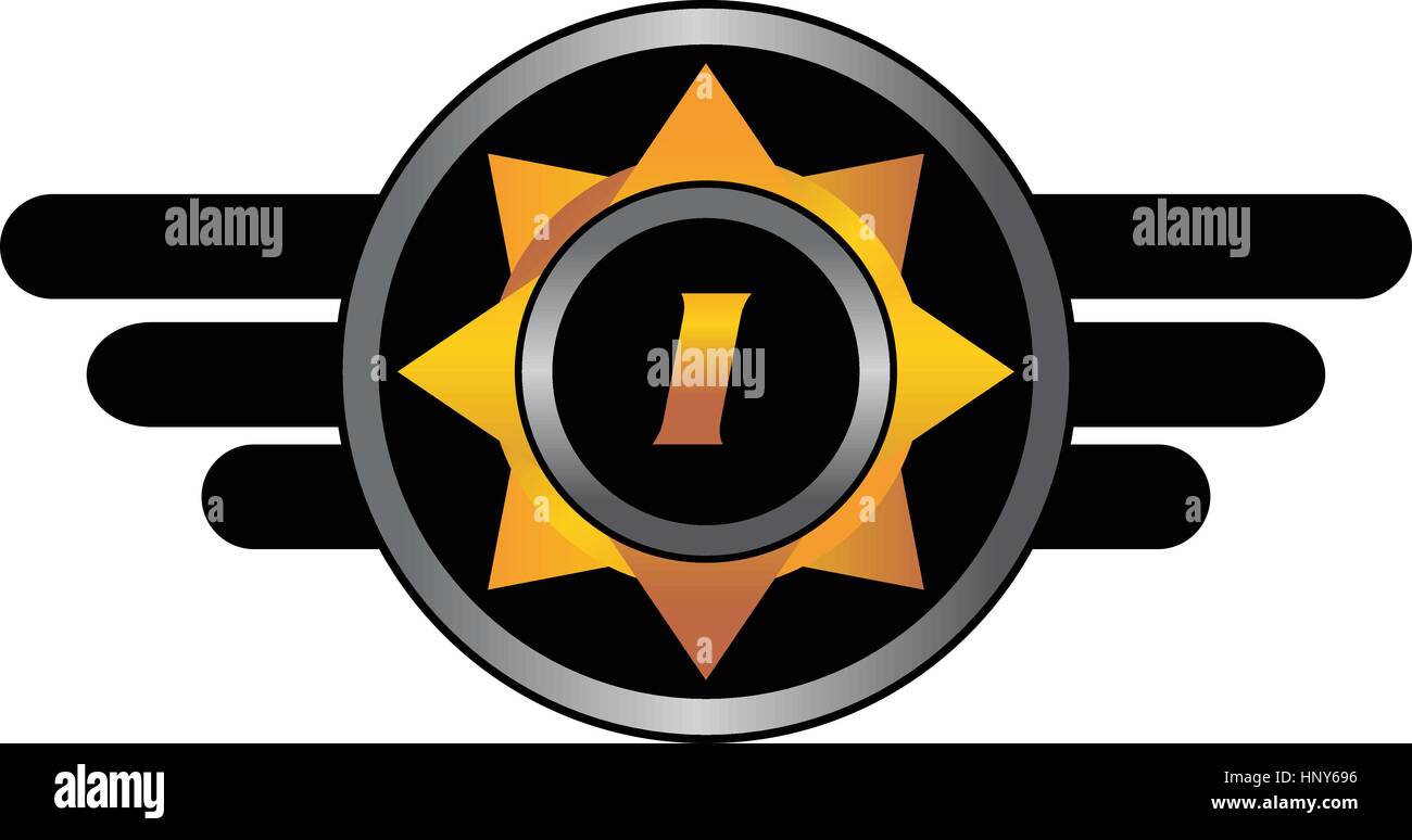 Wing Star Letter I Stock Vector Image & Art - Alamy