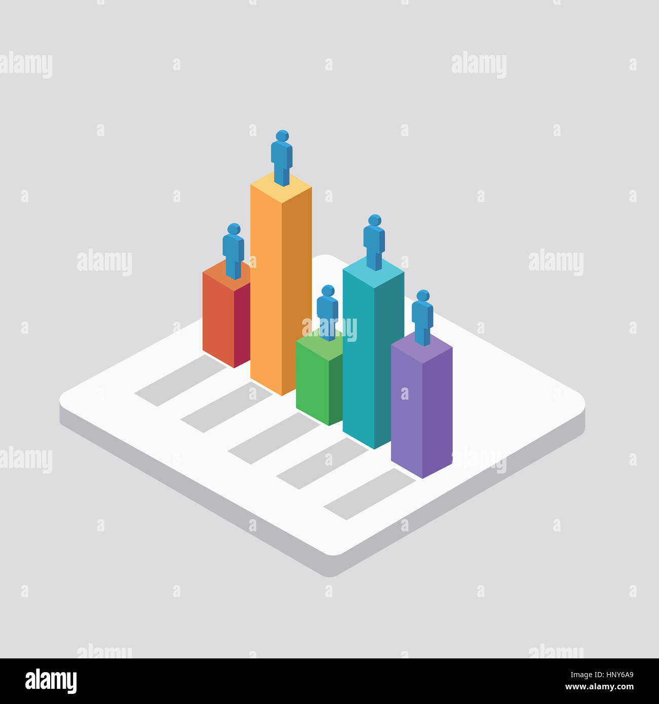 Infographic bar graphs Stock Photo - Alamy