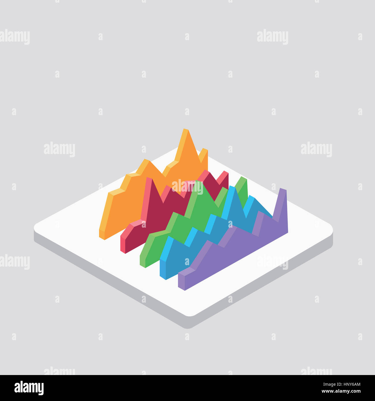 Infographic line graphs Stock Photo - Alamy