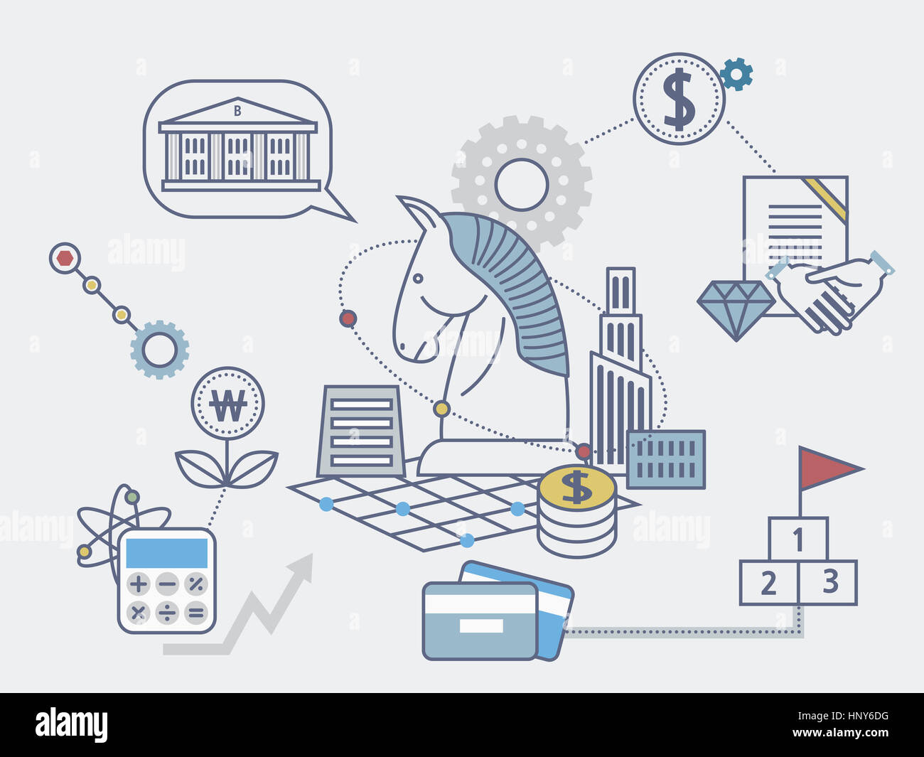 Illustration related to business Stock Photo - Alamy