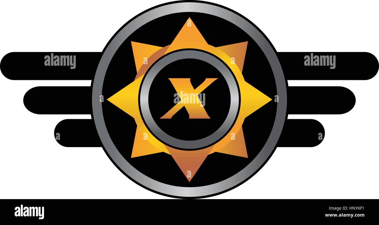 Wing Star Letter X Stock Vector Image & Art - Alamy