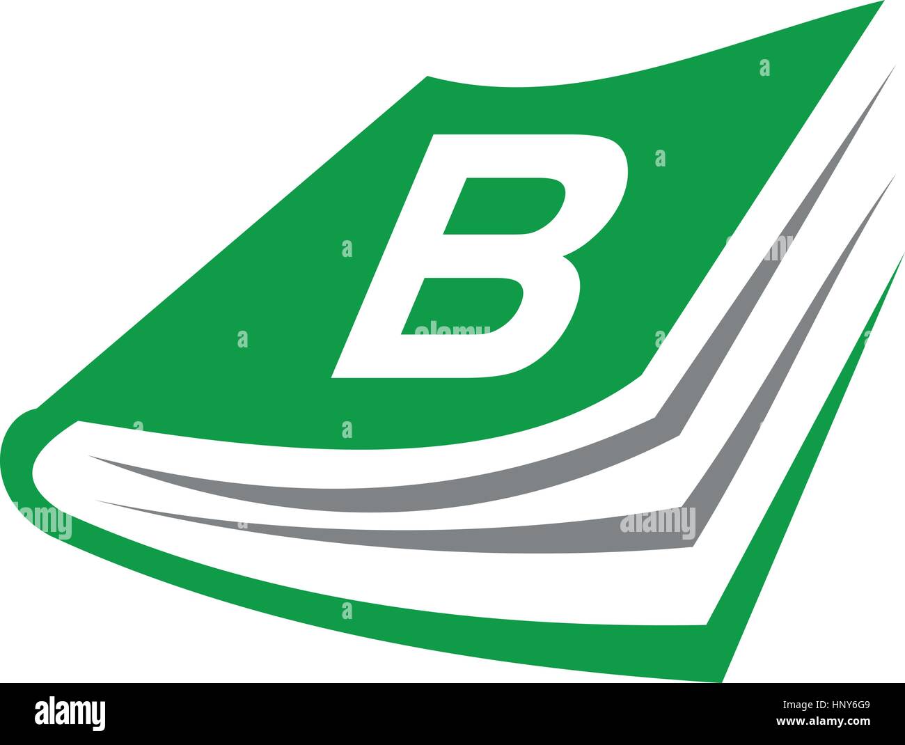 Book Initial B Stock Vector Image & Art - Alamy