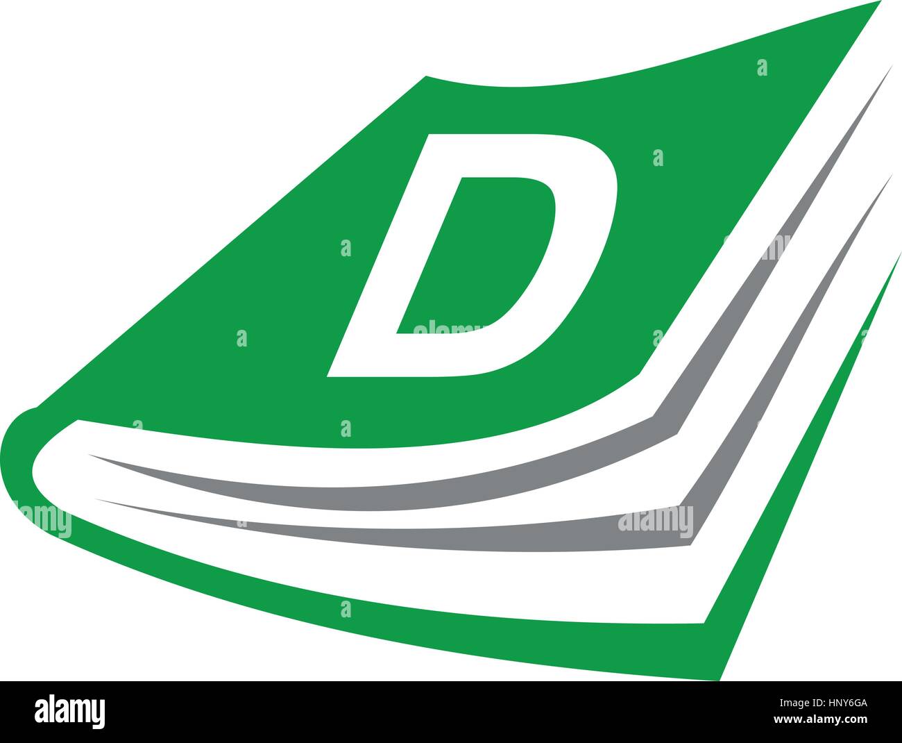 Book Initial D Stock Vector Image & Art - Alamy