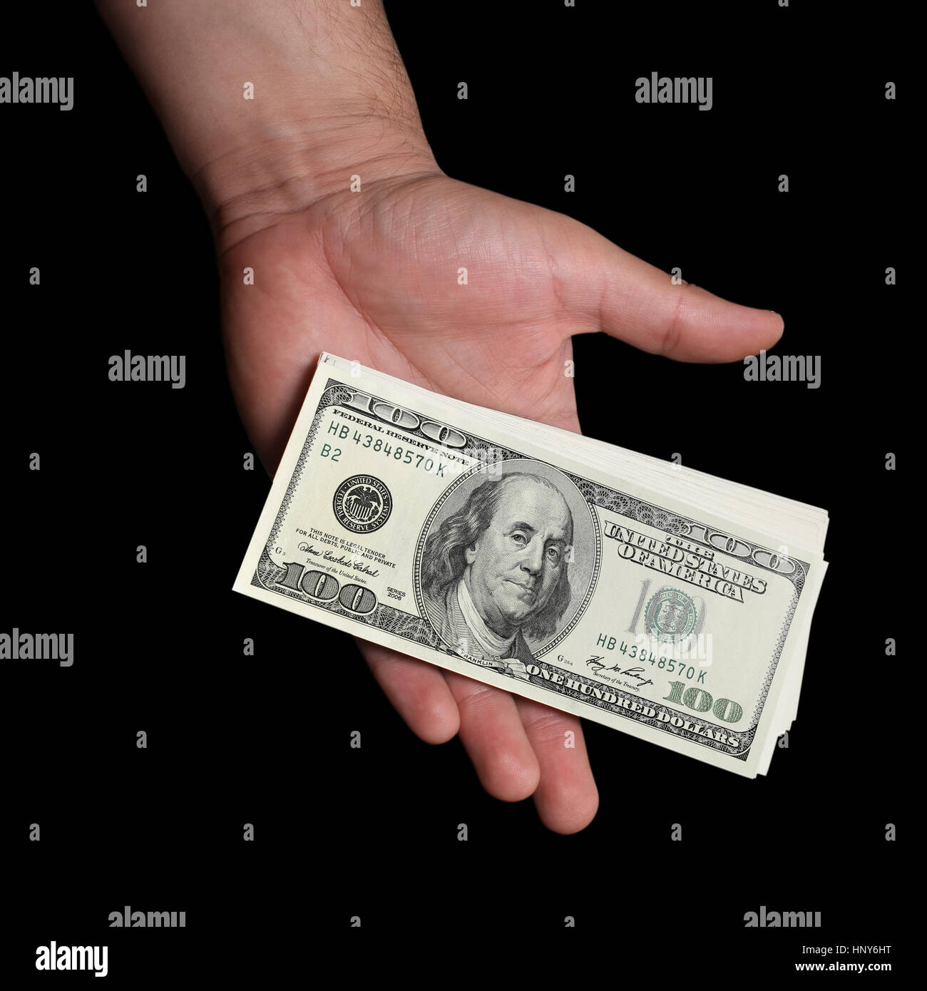 Money in hand hi-res stock photography and images - Alamy