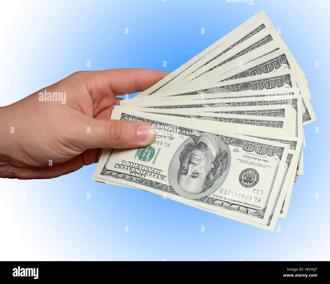 Money in hand hi-res stock photography and images - Alamy