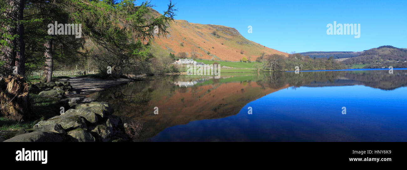 Howtown bay, Ullswater, Lake District National Park, Cumbria, England ...