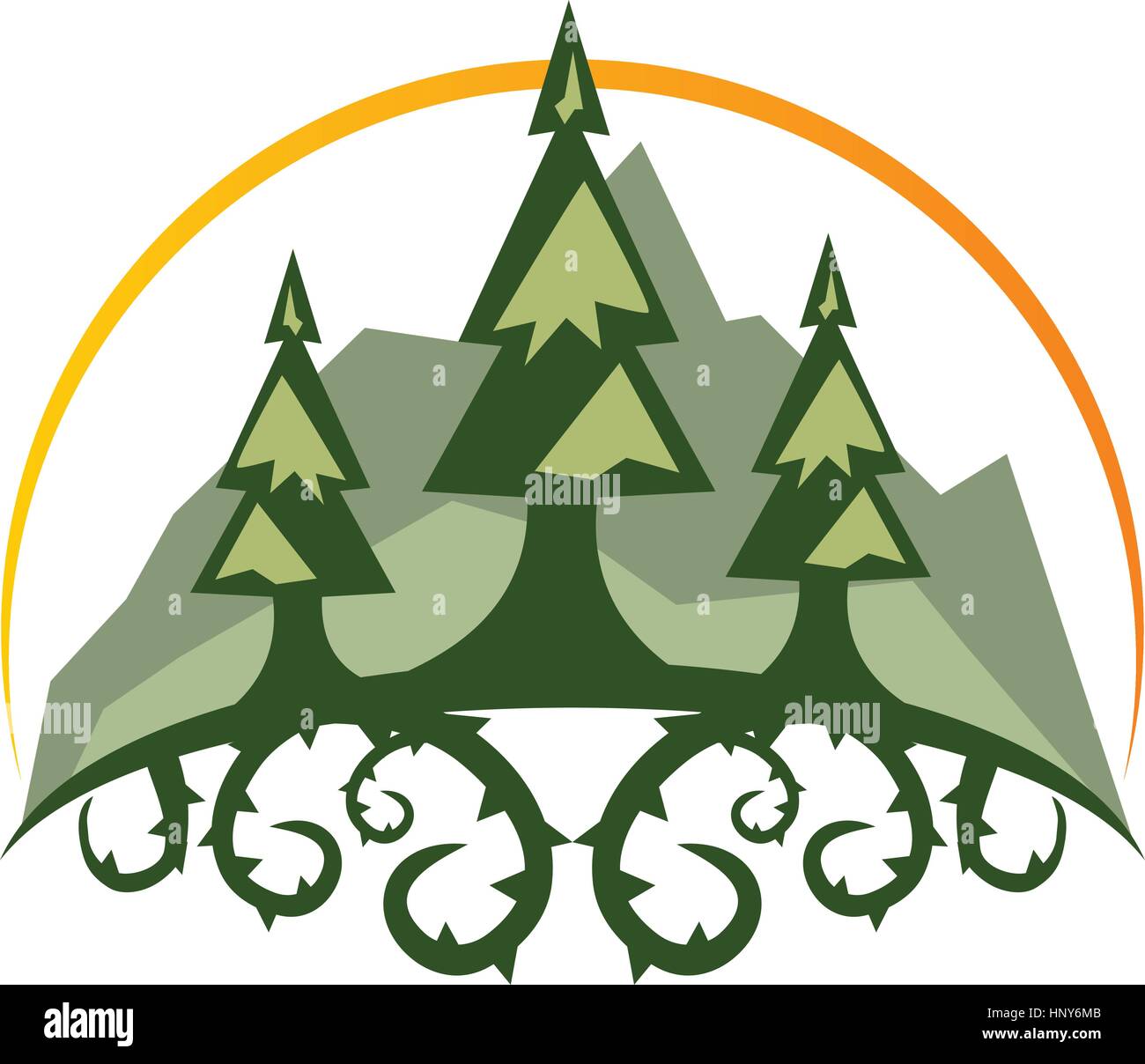 Thorn mountain Stock Vector Images - Alamy