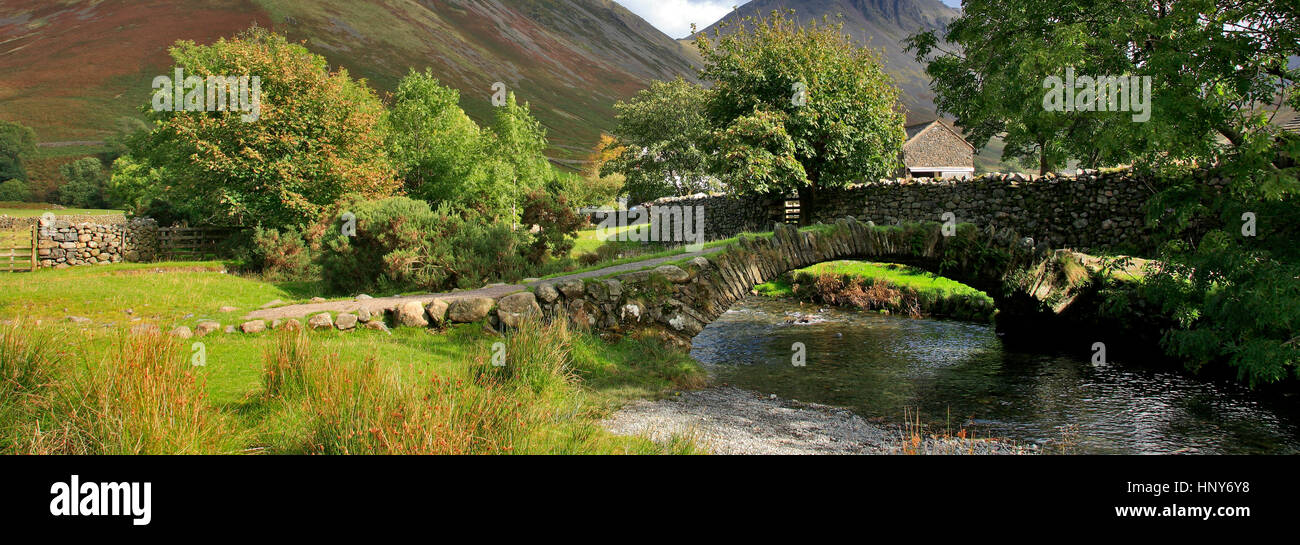 Mosedale Beck, Great Gable Mountain, Wasdale Head, Lake District ...