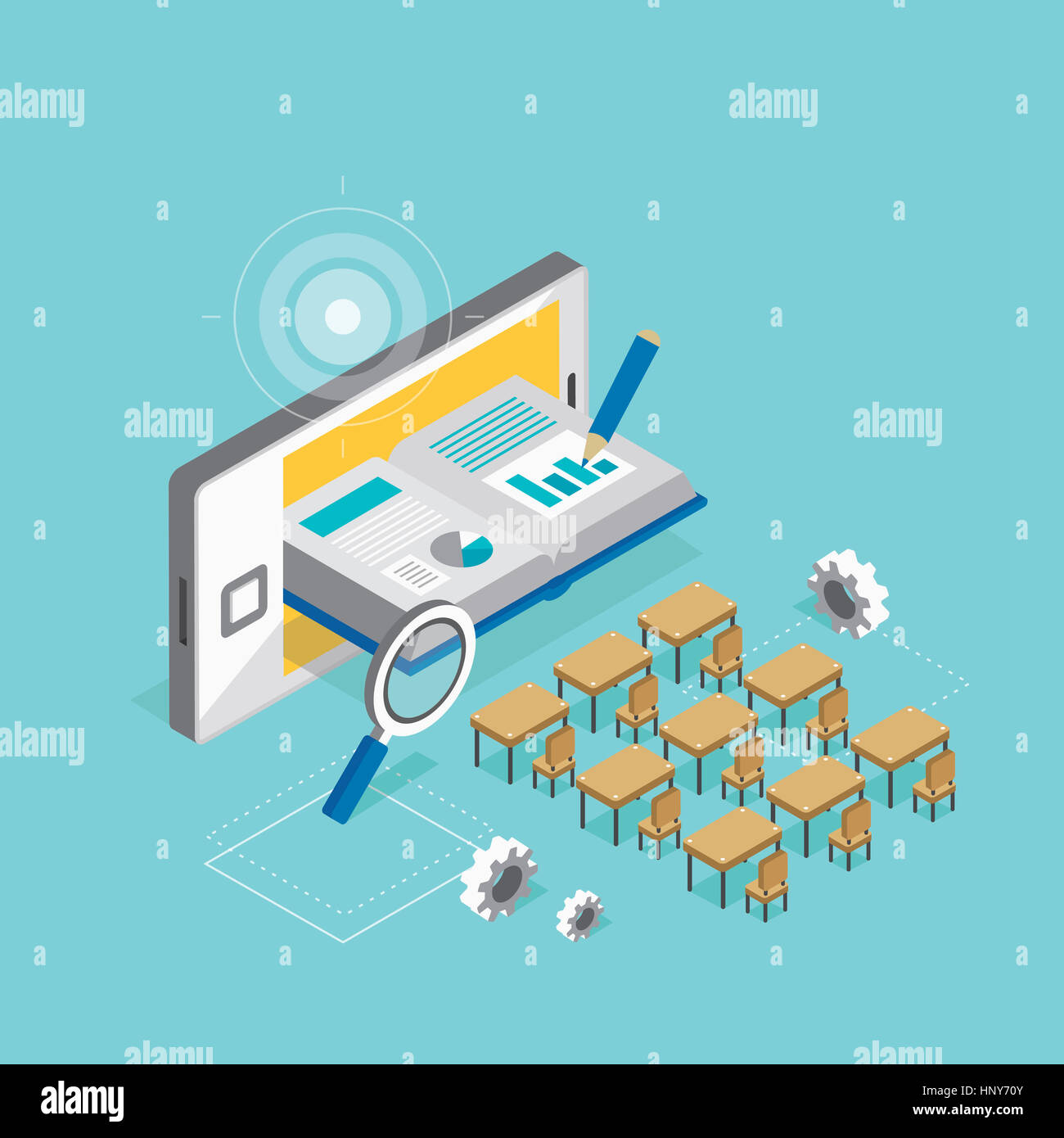 High technology in e-learning Stock Photo - Alamy