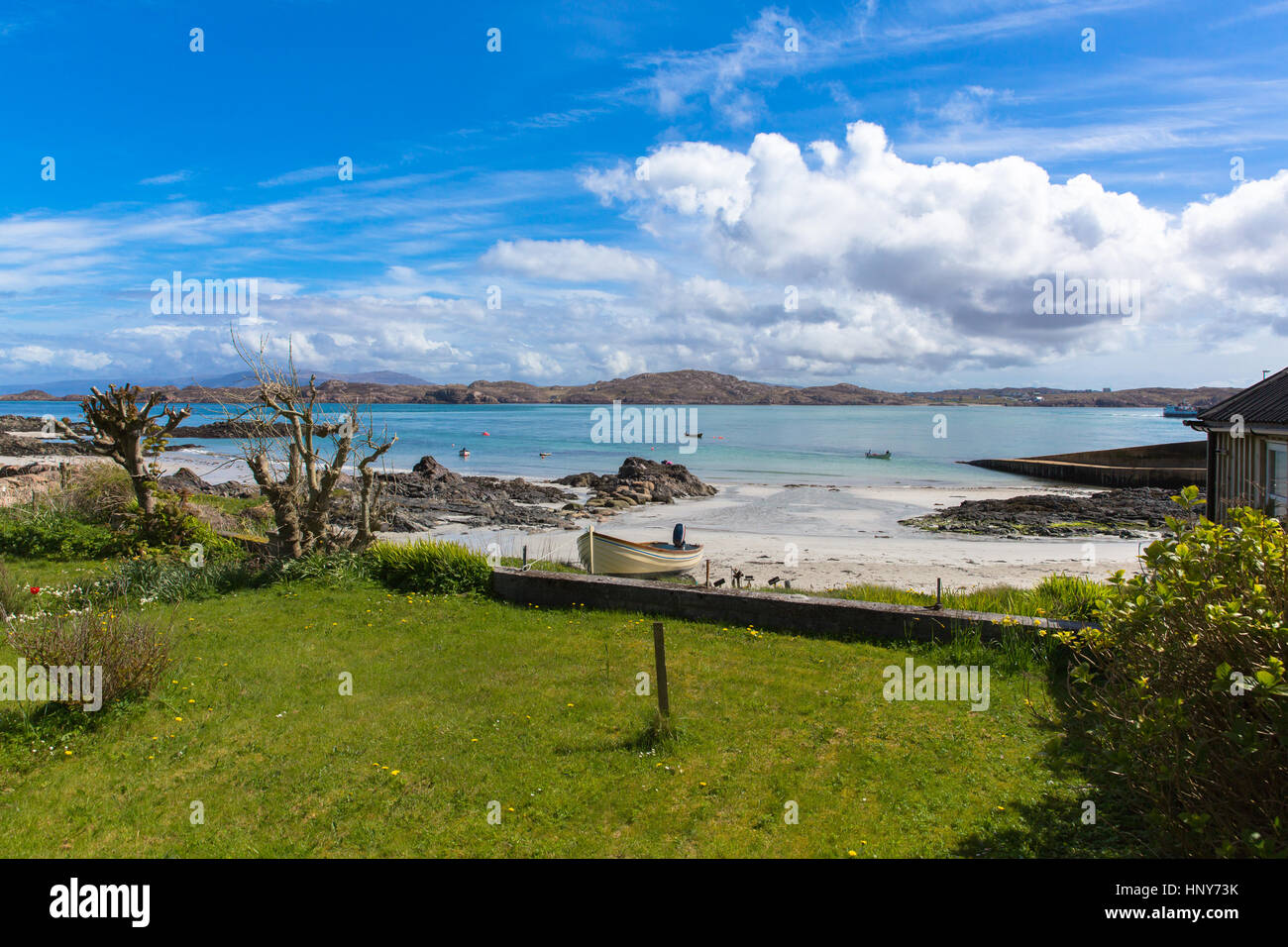 Isle of Iona Scotland uk Scottish island beautiful white sand beach and ...