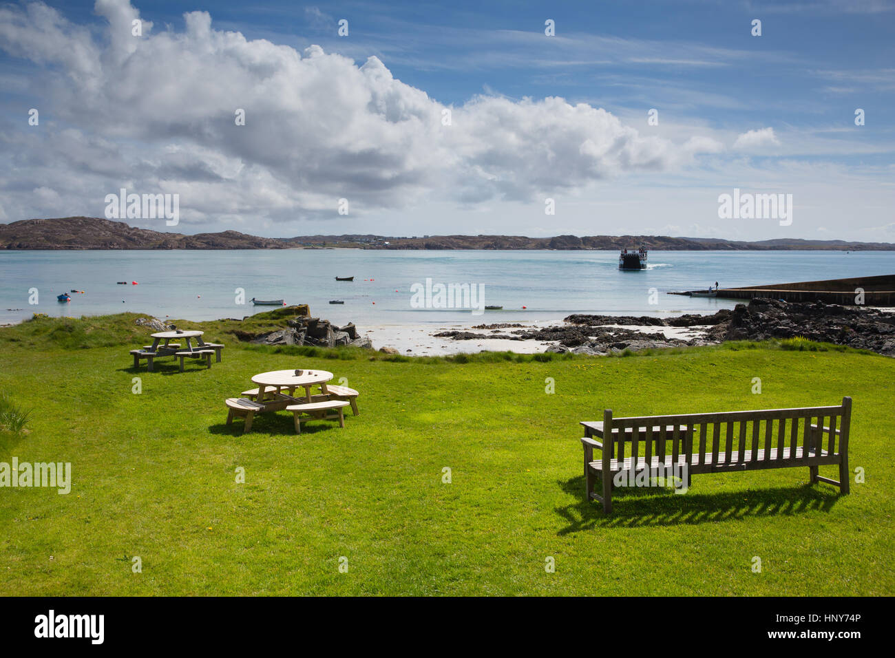 Isle of Iona Scotland uk Scottish island beautiful white sand beach and ...