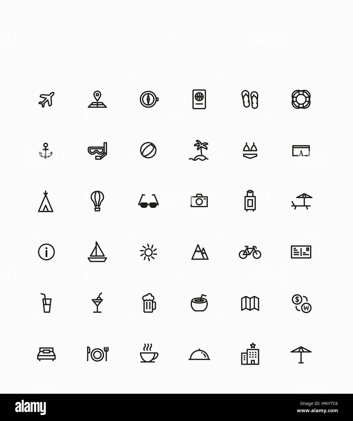 No knife line icon Cut Out Stock Images & Pictures - Alamy