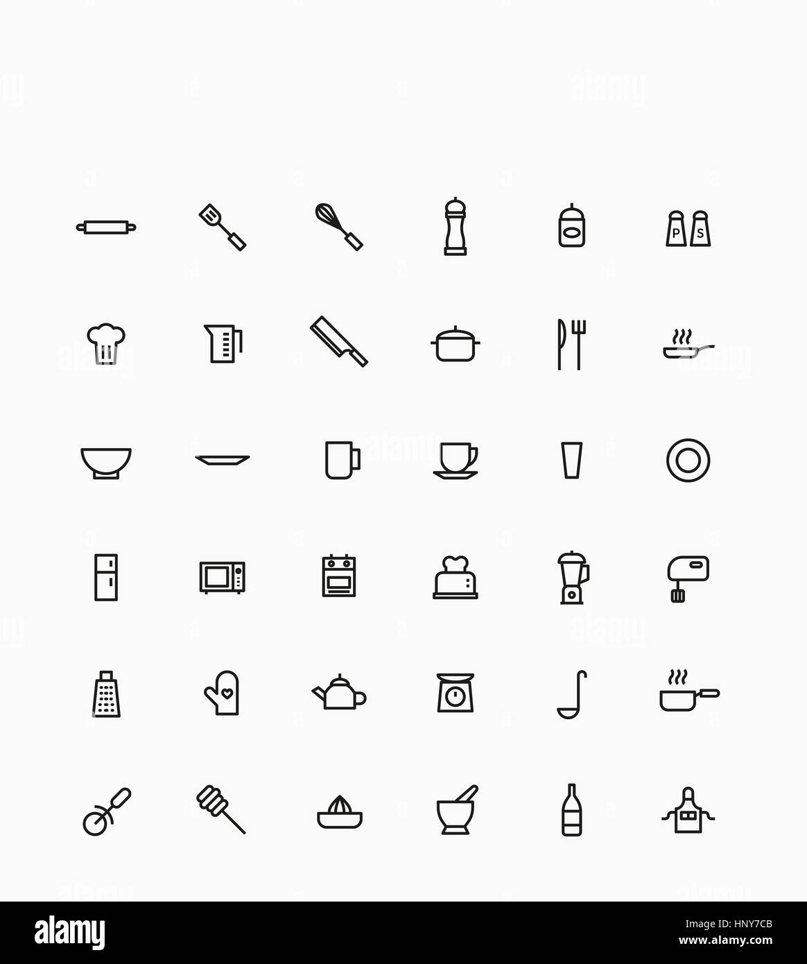 Kitchen grater utensil line hi-res stock photography and images - Alamy