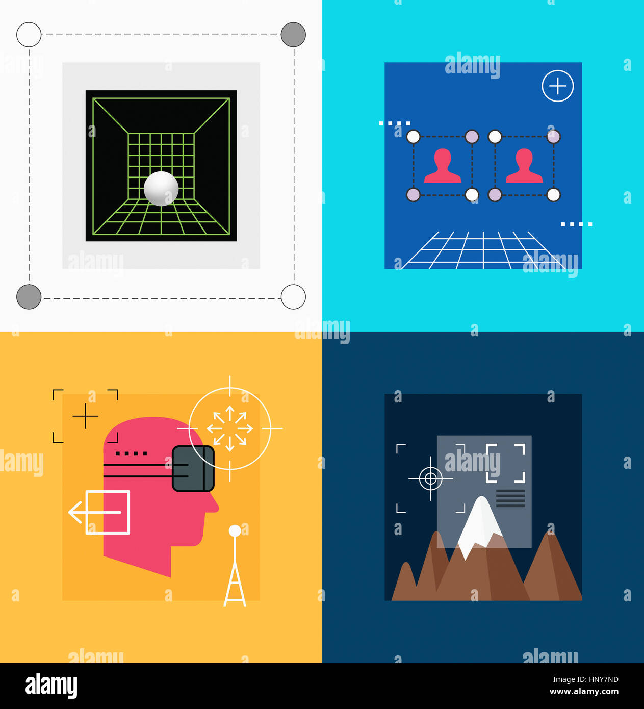 Illustration representing virtual reality Stock Photo - Alamy