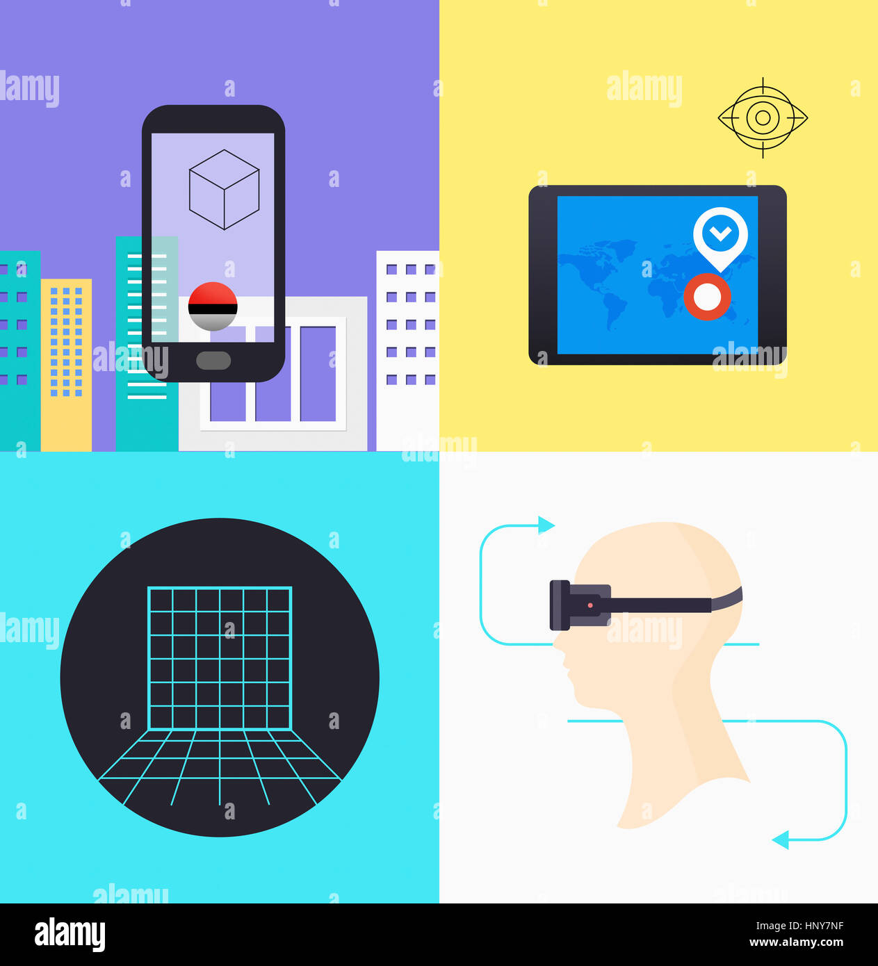 Virtual reality in smart age Stock Photo - Alamy