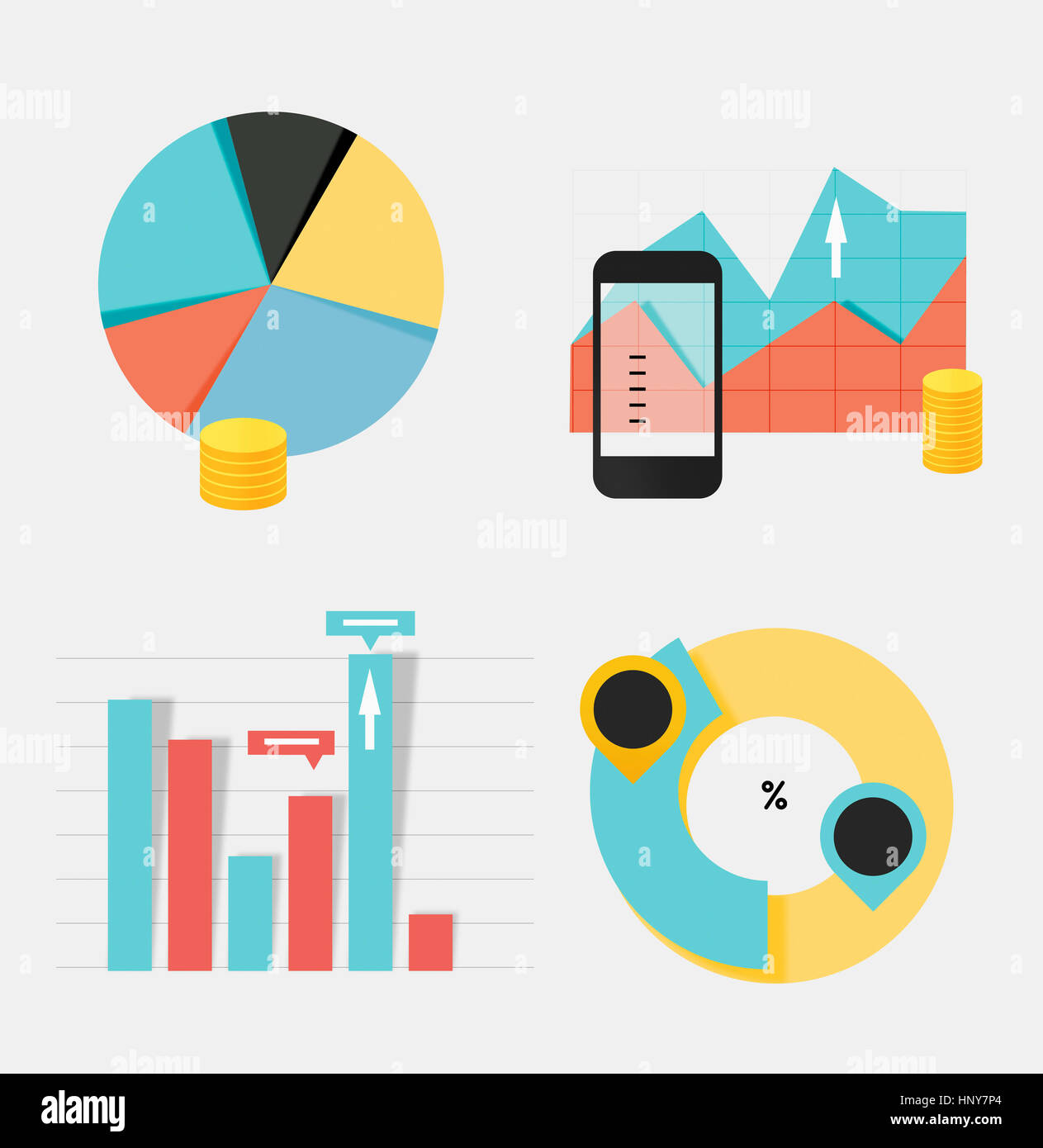 Graphs representing finance and economy Stock Photo - Alamy