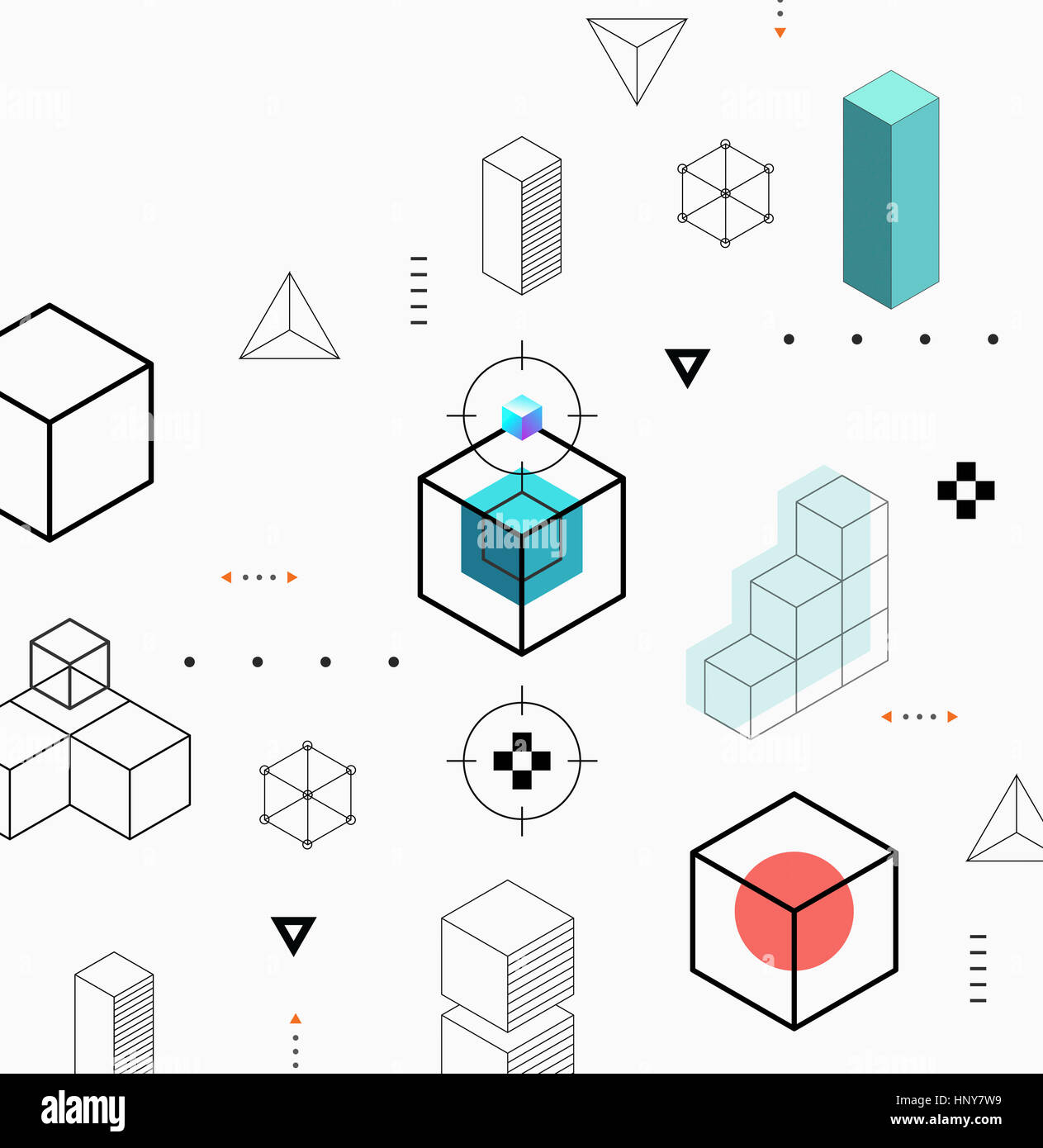 Patterns of various geometric figures Stock Photo - Alamy