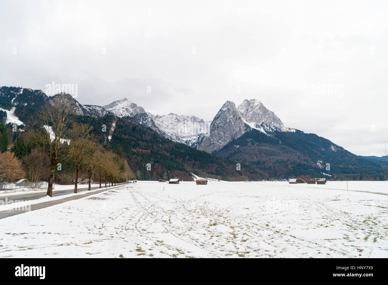 View of Zugspitze Mount, Bavaria, Germany Stock Photo - Alamy