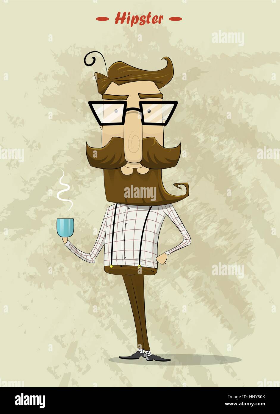 Hipster character illustration Stock Vector Image & Art - Alamy