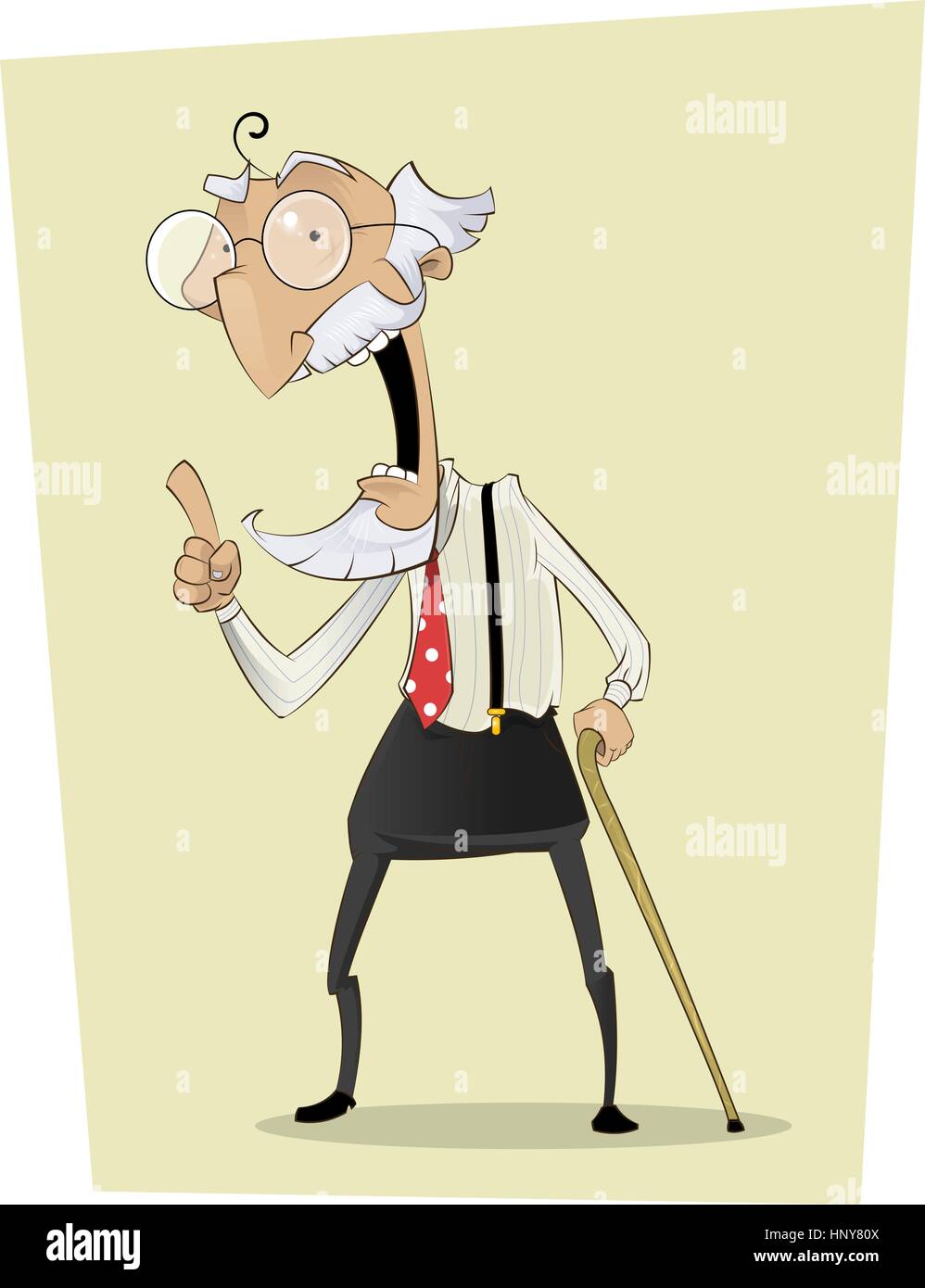 Family standing senior man Stock Vector Images - Alamy