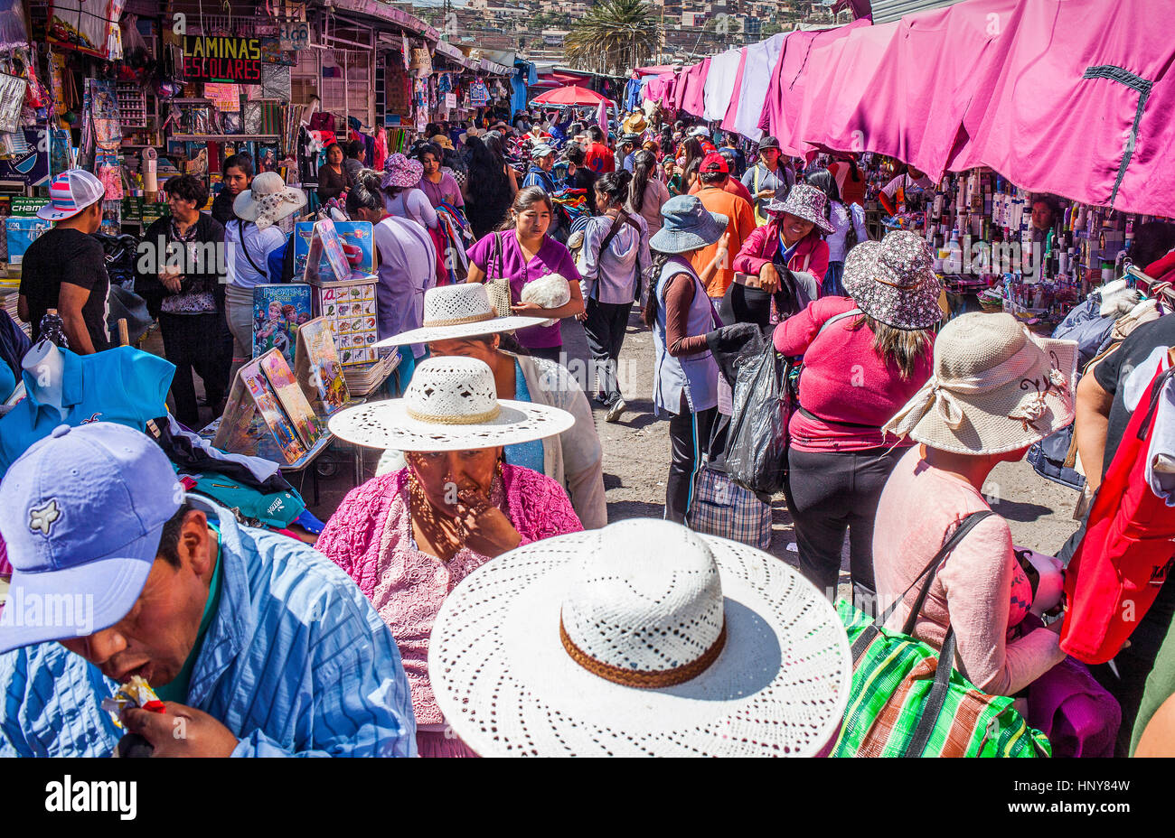 Street scene, La Cancha market, Cochabamba, Bolivia Stock Photo - Alamy