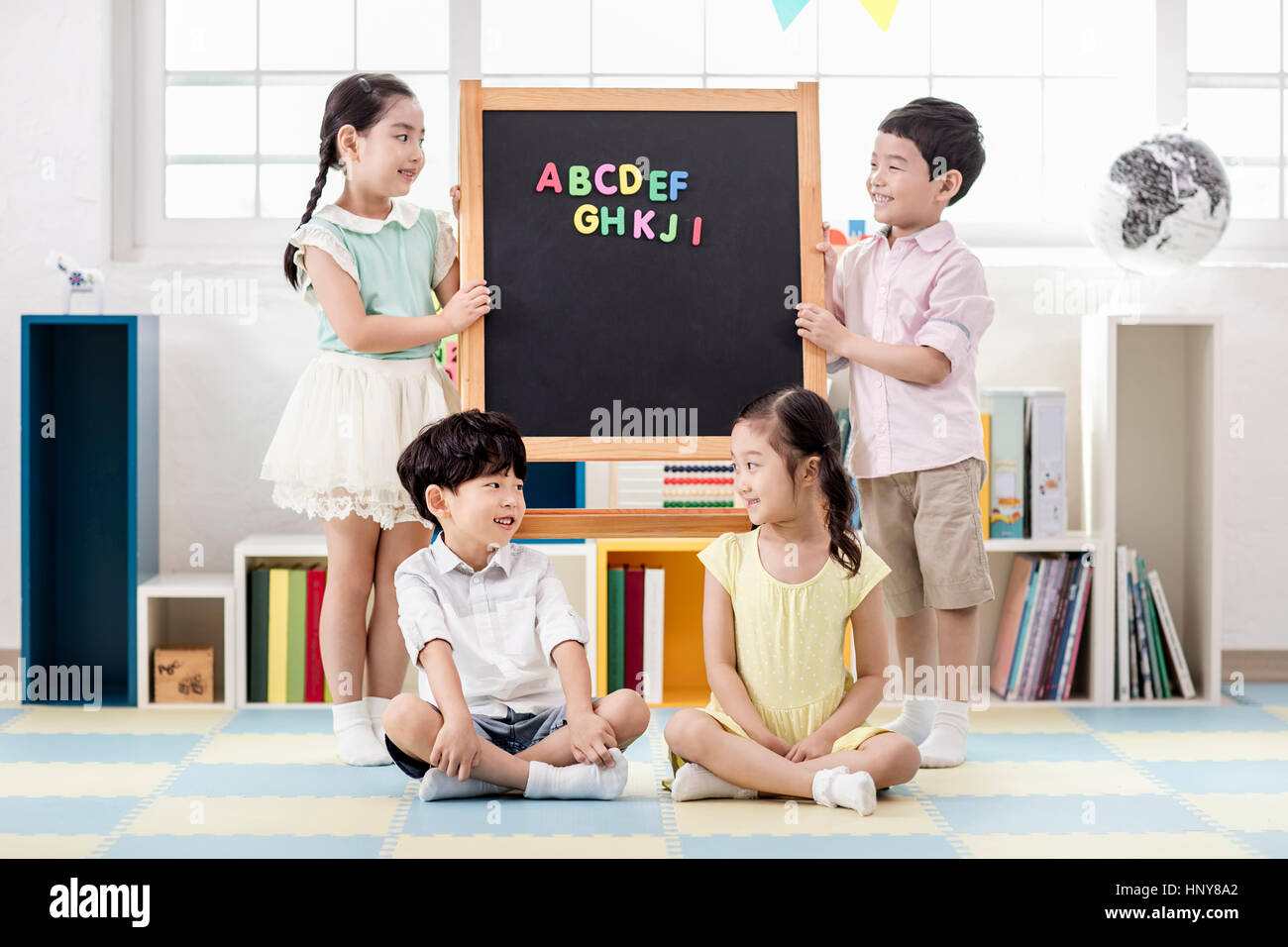 Korean kindergarten children classroom hi-res stock photography and ...