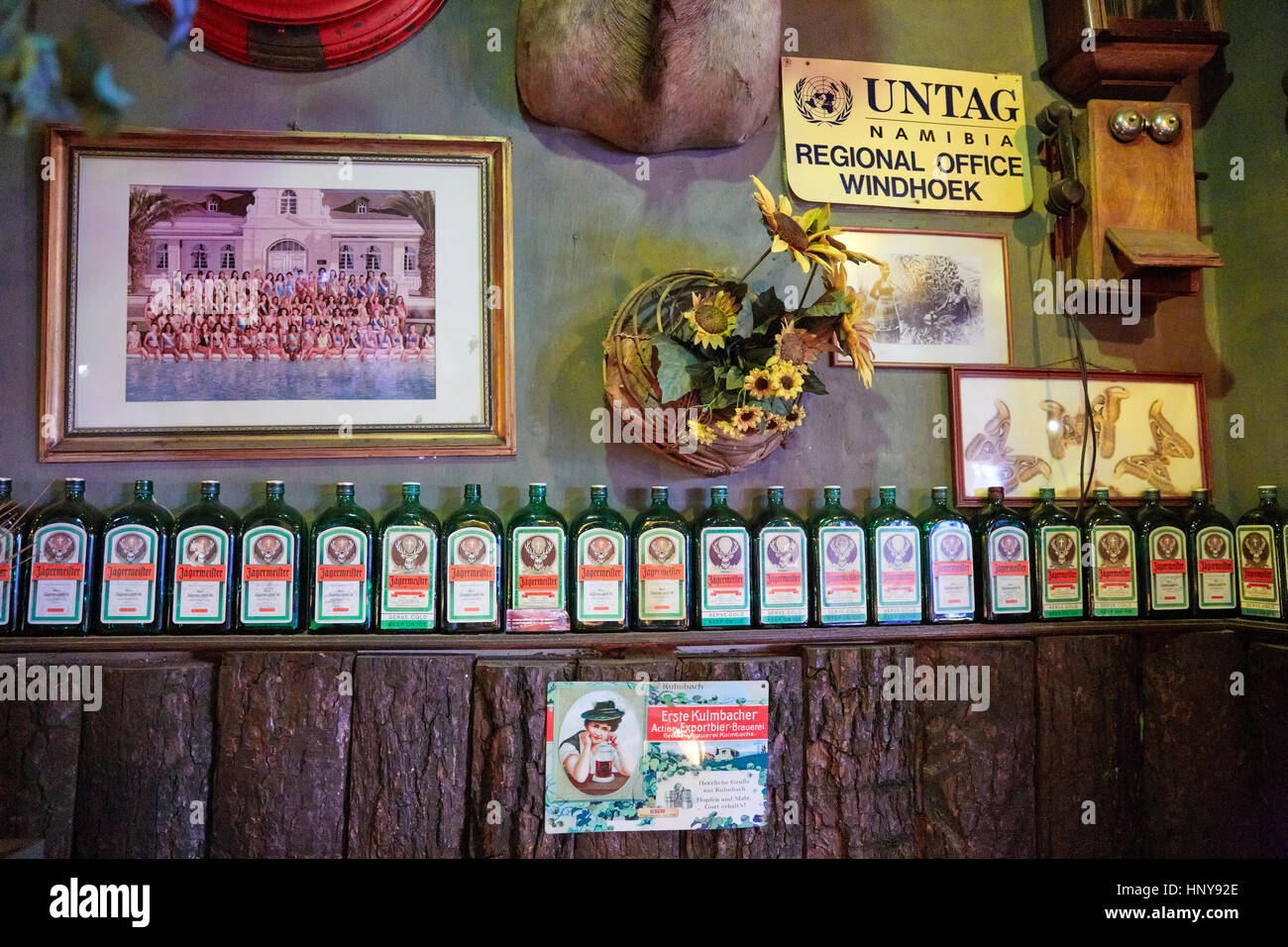 Joe's Beerhouse Restaurant Bar and Pub, Windhoek, Namibia, Africa Stock ...