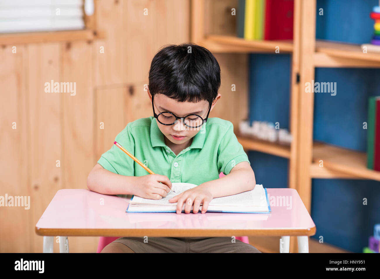 Boy studying hi-res stock photography and images - Alamy