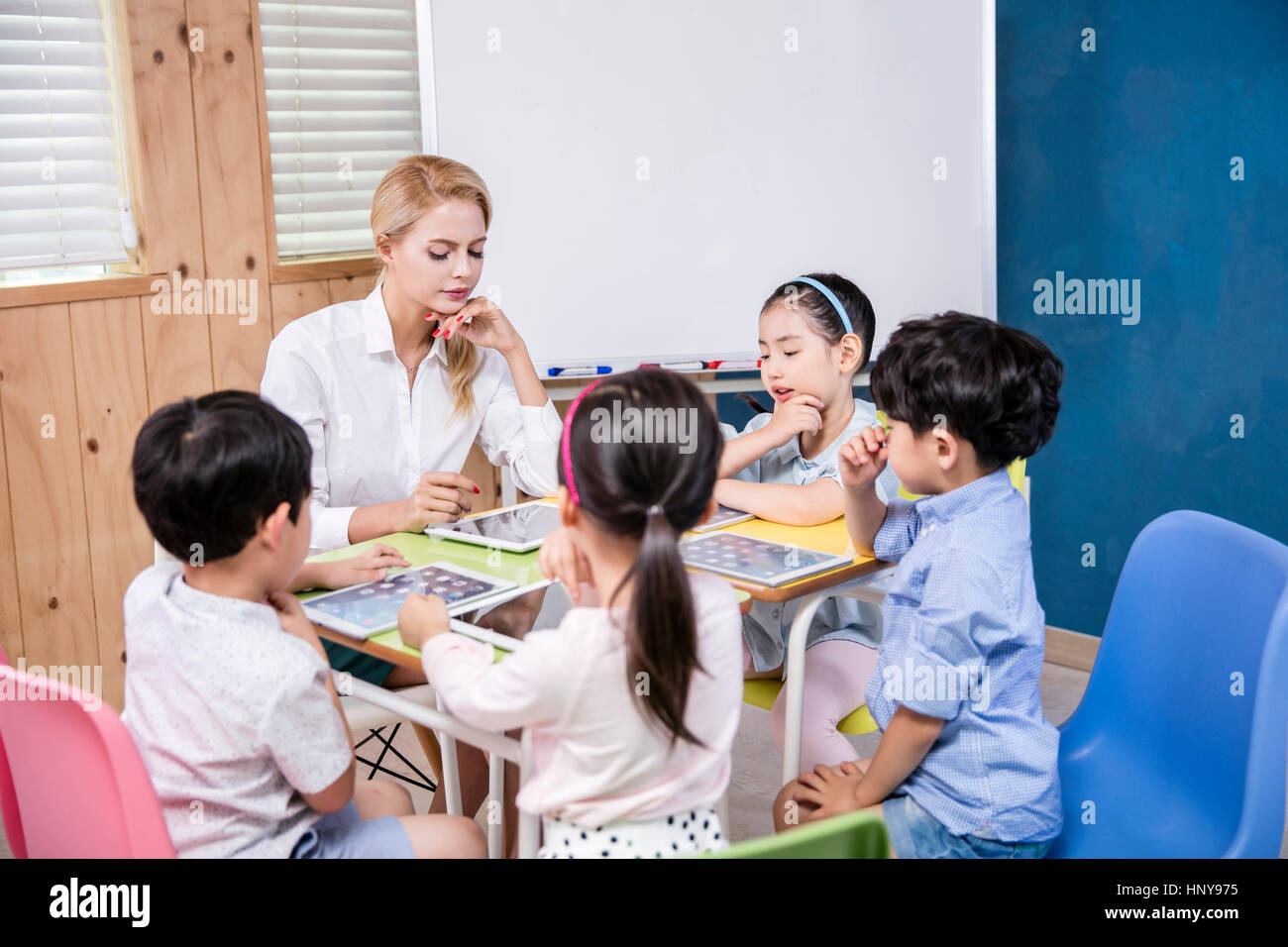 Class tablets hi-res stock photography and images - Alamy