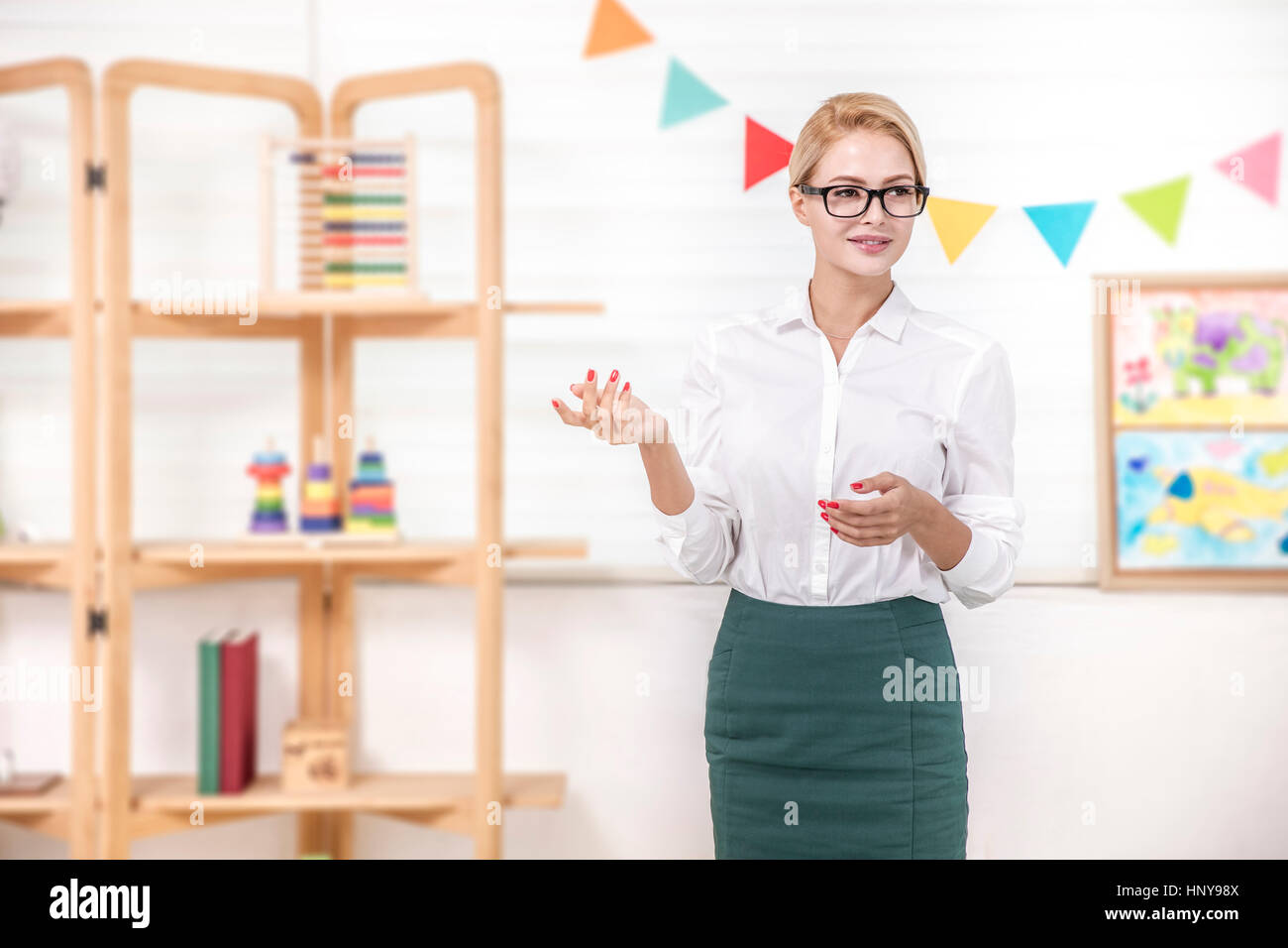 English foreign teacher hi-res stock photography and images - Alamy