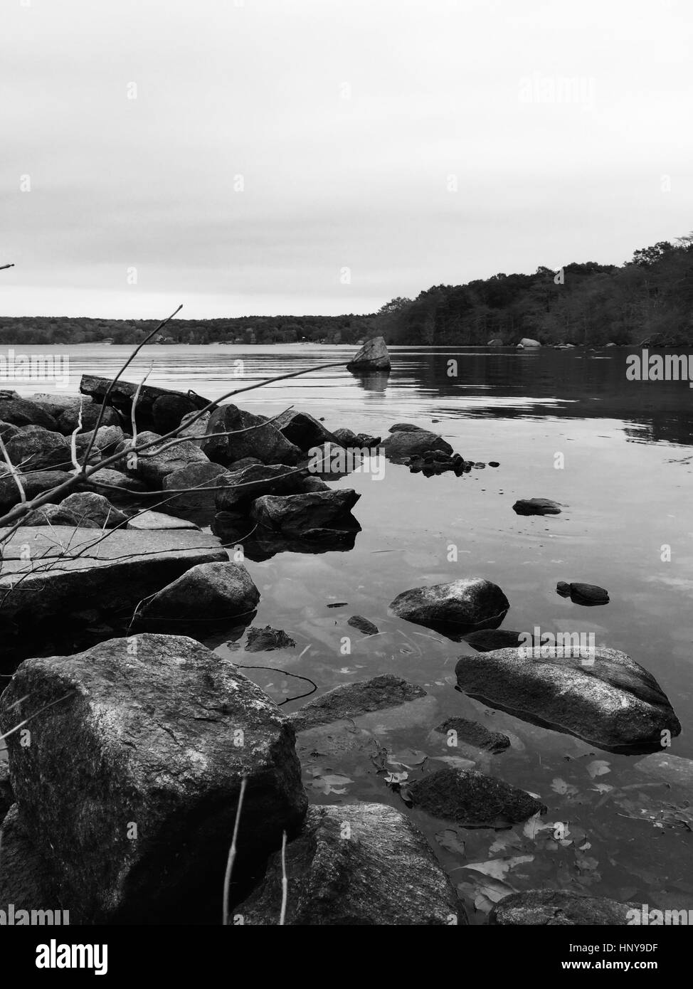White rocks lake Black and White Stock Photos & Images - Alamy