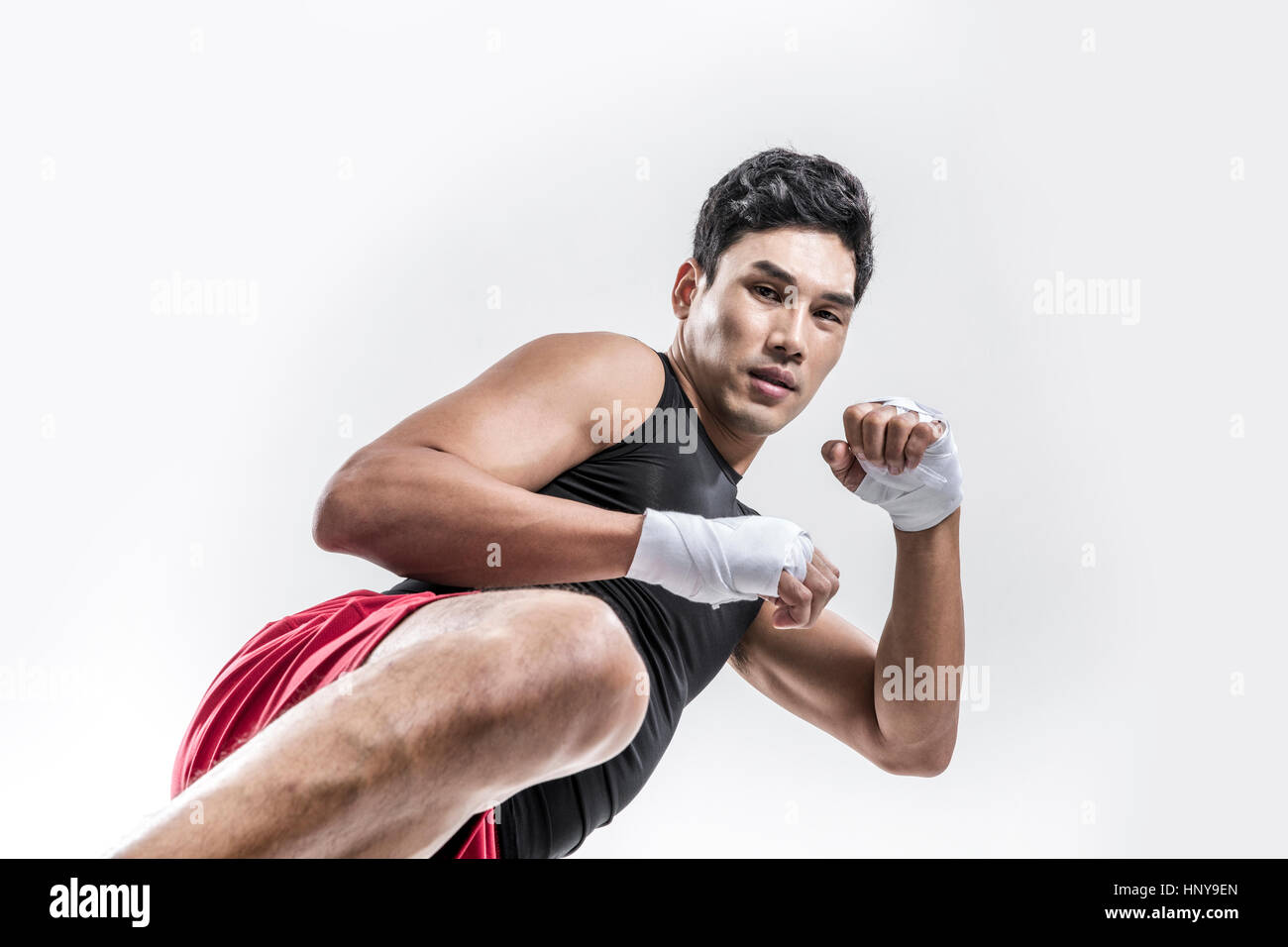 Dynamic kickboxer people hi-res stock photography and images - Alamy