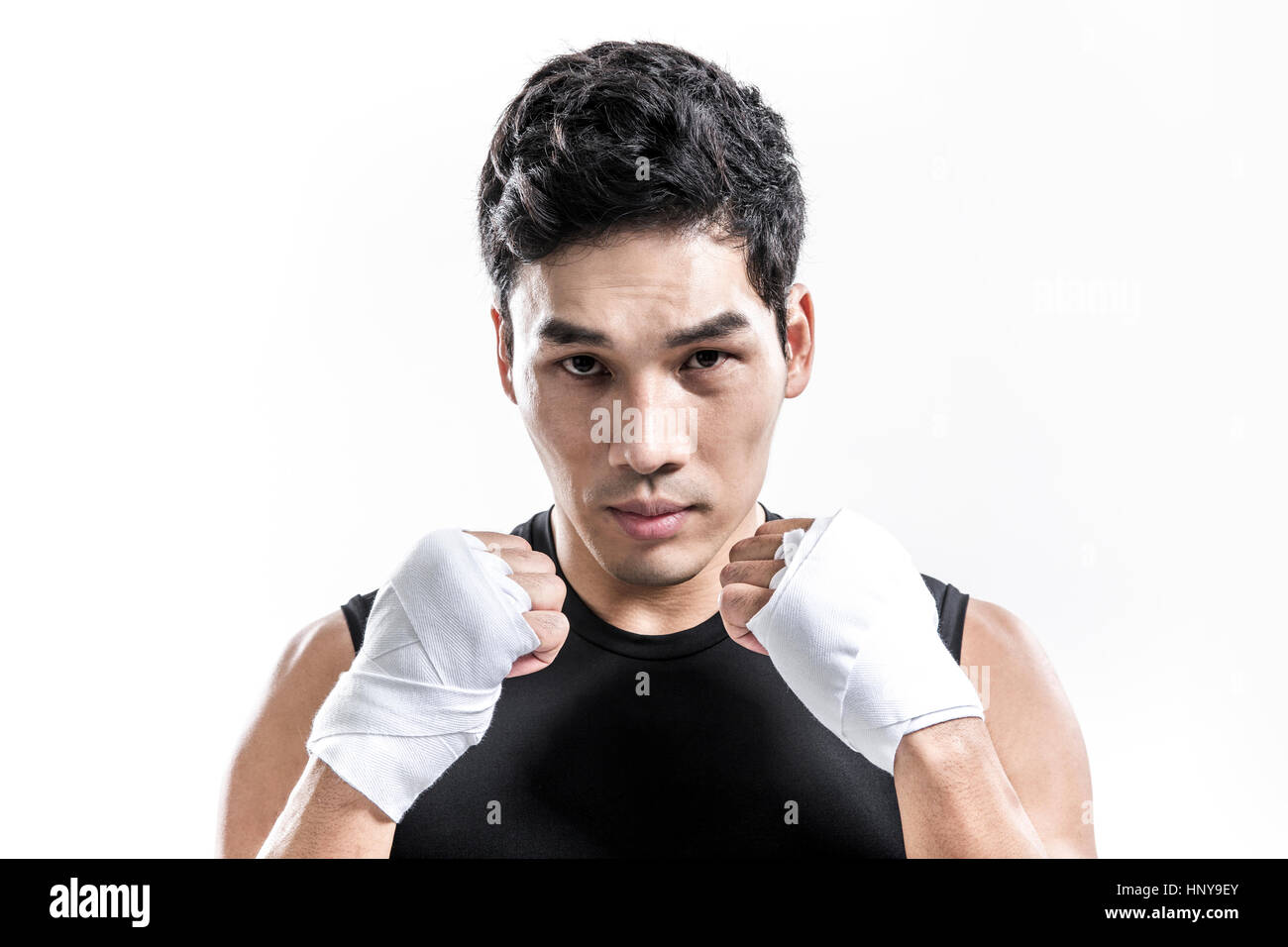 Portrait of kickboxer Stock Photo - Alamy