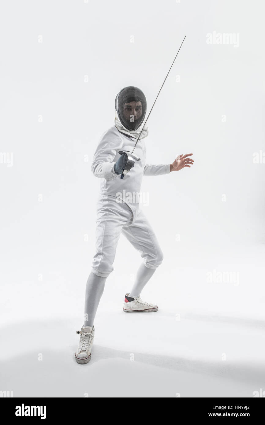 Fencing uniform hi-res stock photography and images - Alamy