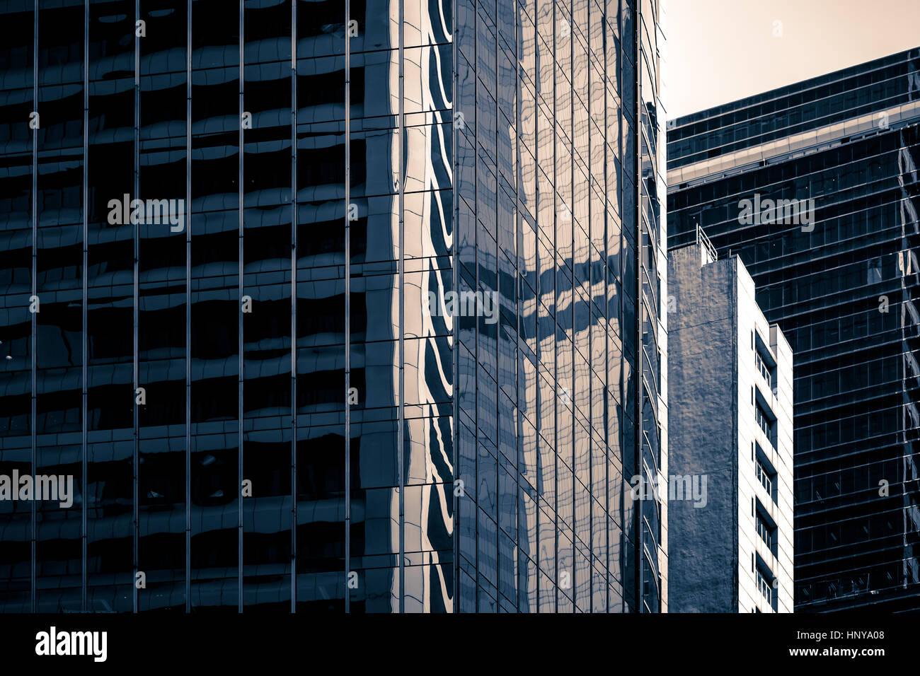 Windows of commercial building in Hong Kong Stock Photo - Alamy