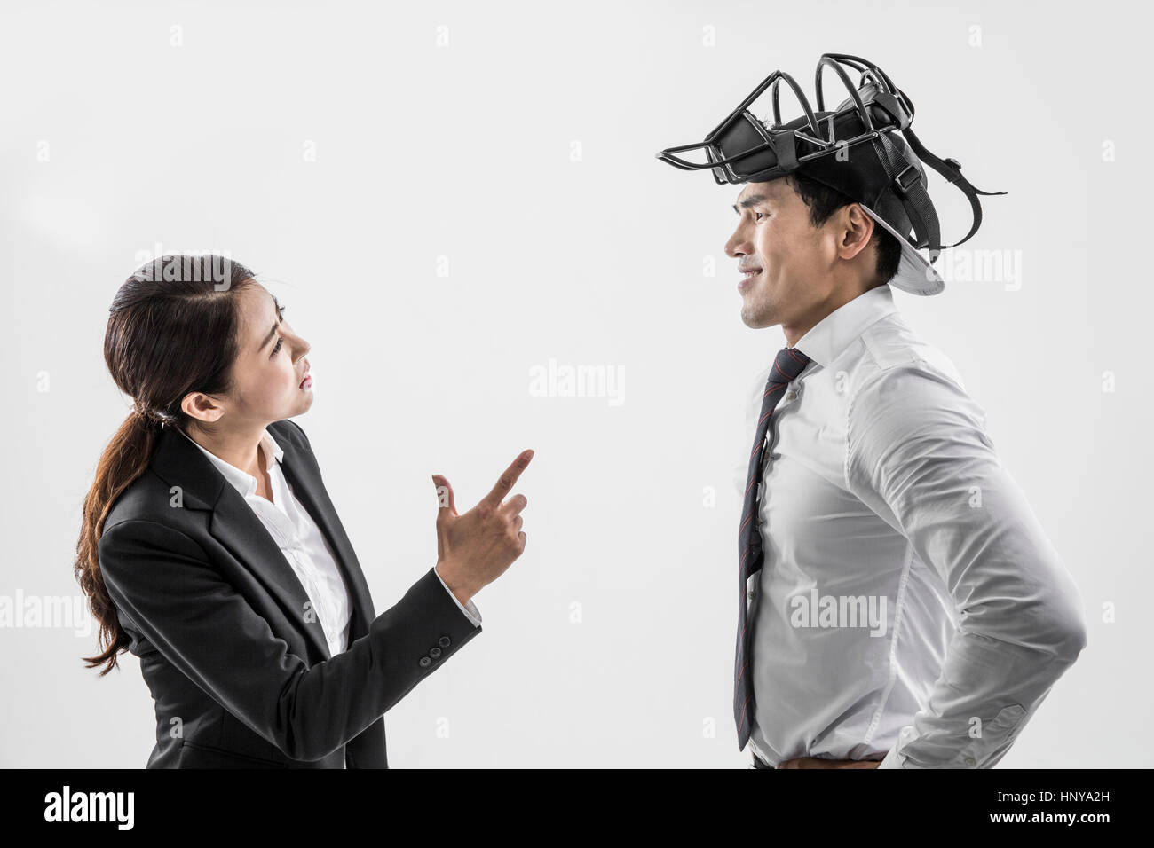 Business people having a fight Stock Photo - Alamy