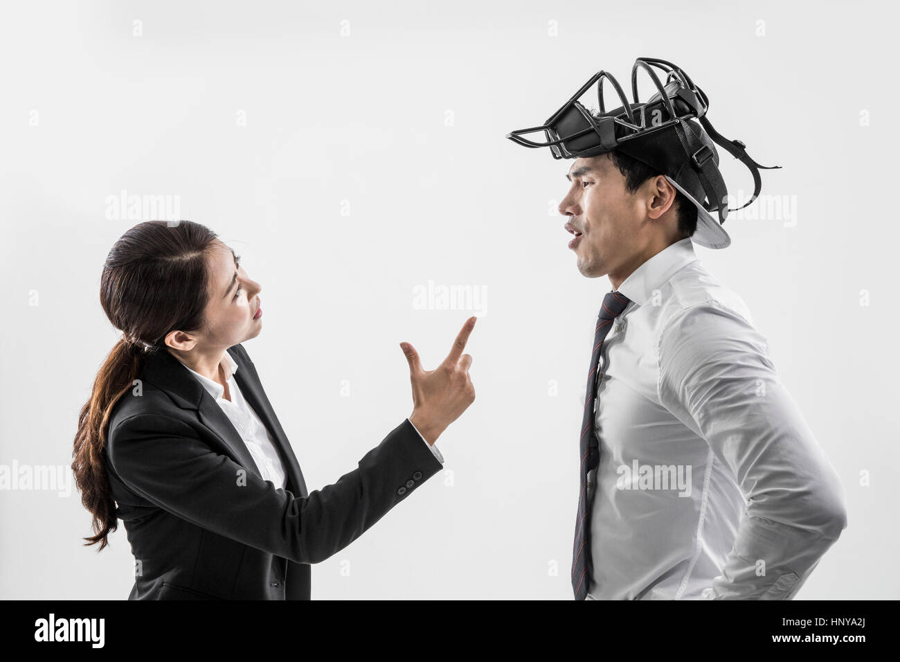 People looking fight hi-res stock photography and images - Alamy