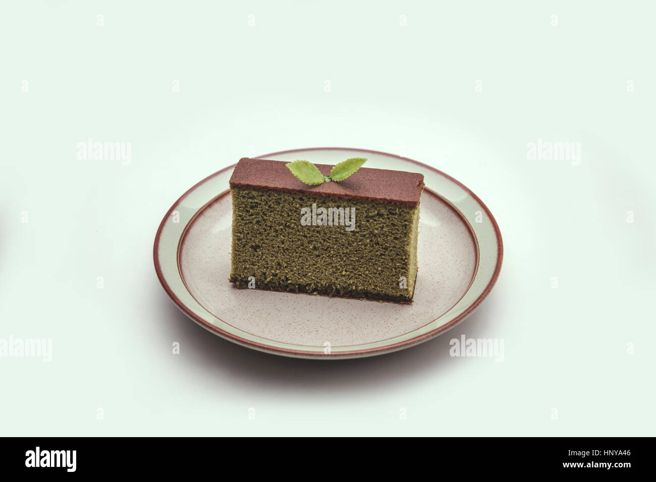 Green tea bread Stock Photo - Alamy