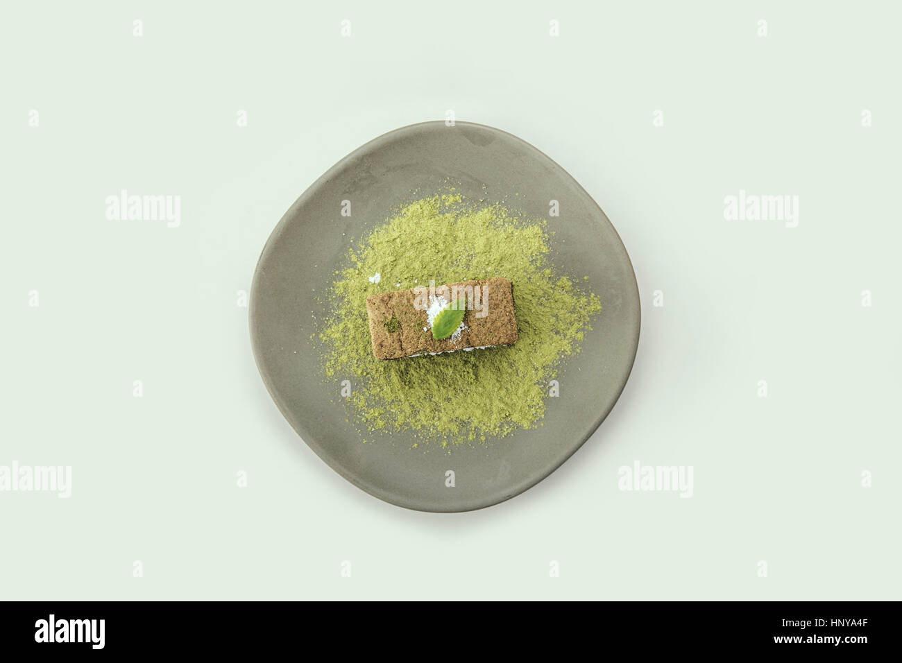 Green tea bread Stock Photo - Alamy