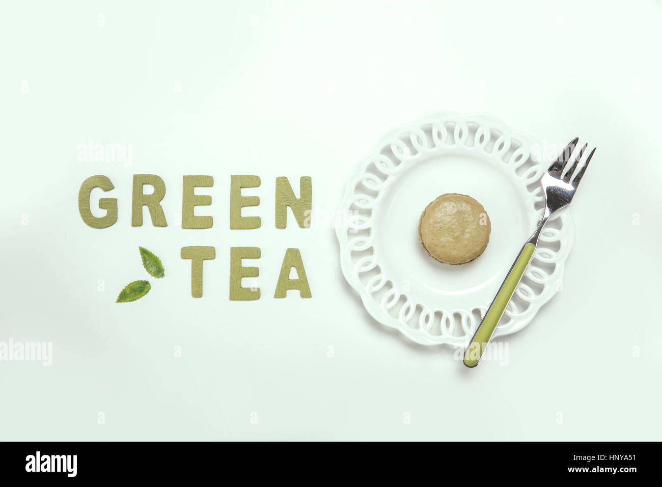 Green tea letter hi-res stock photography and images - Alamy