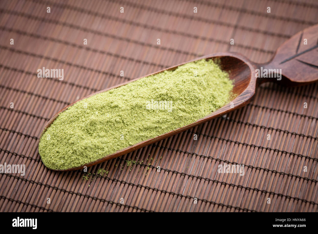 Green tea powder hi-res stock photography and images - Alamy