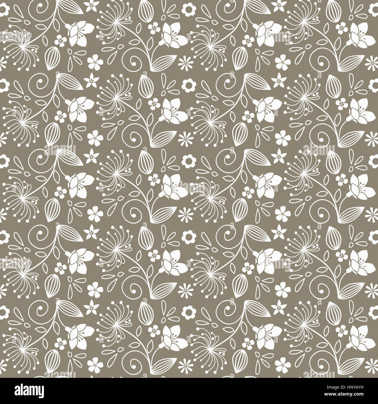 Flower patterns against gray Stock Photo - Alamy