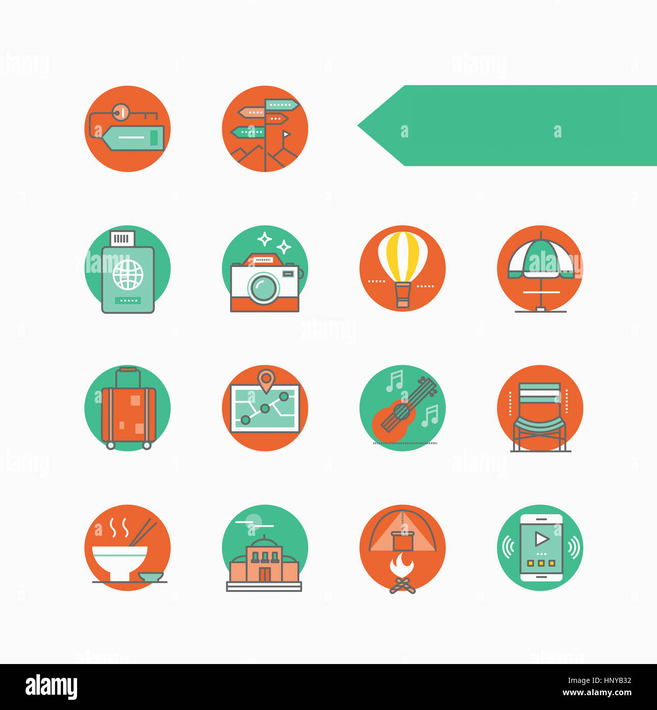 Activities line icons collection Cut Out Stock Images & Pictures - Alamy
