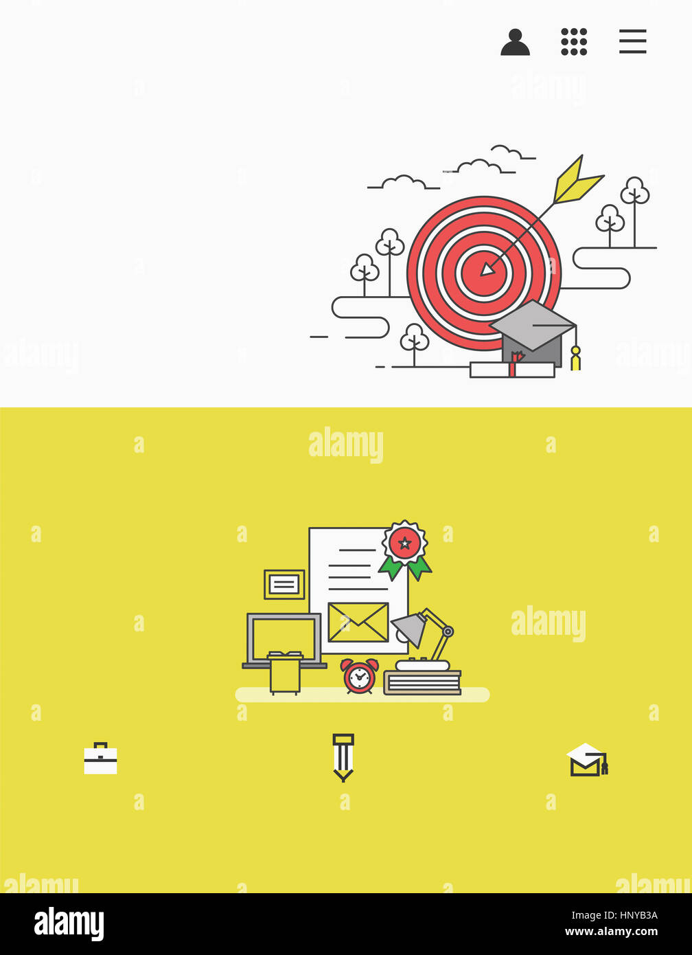 Illustration representing education Stock Photo - Alamy