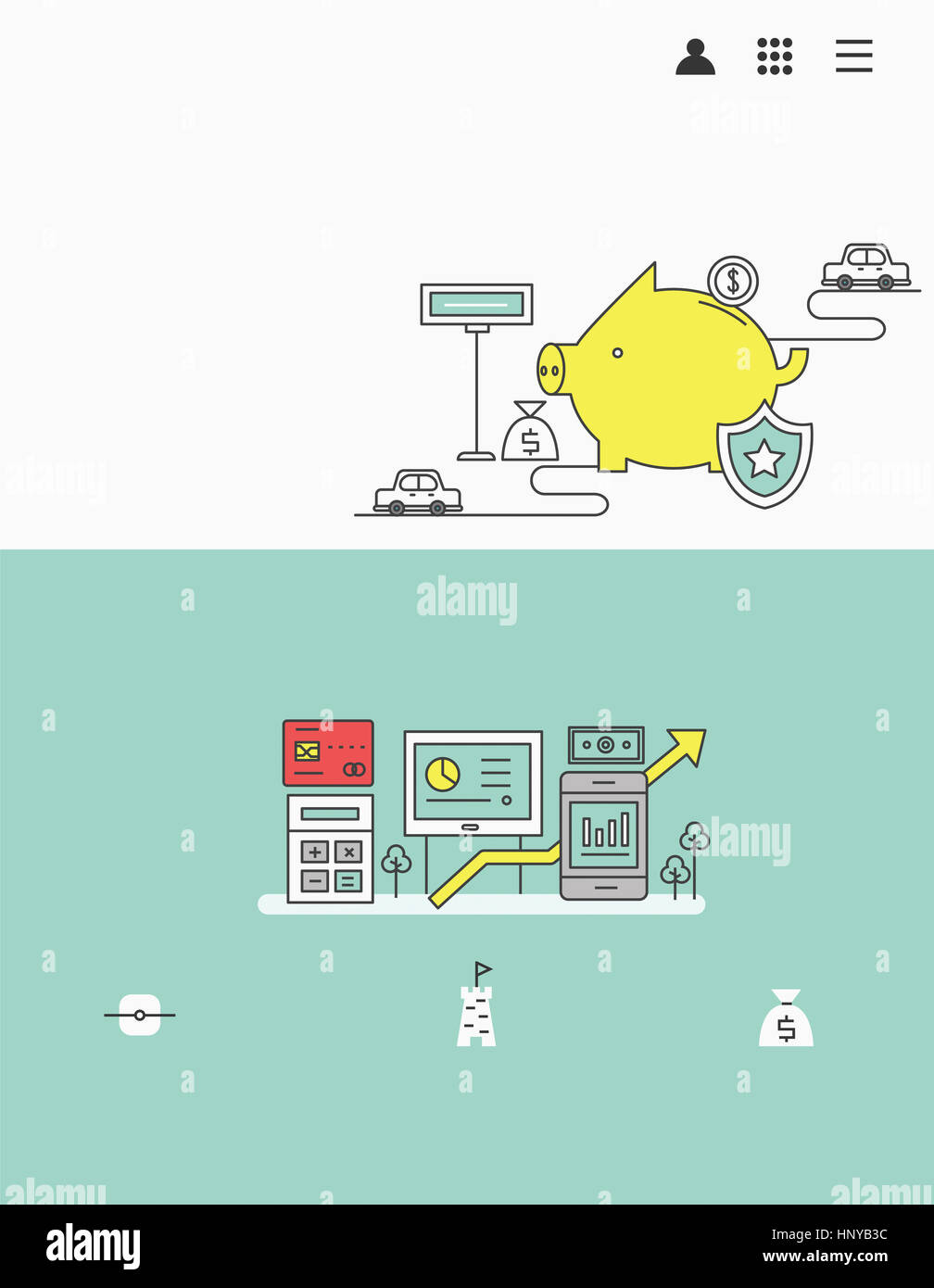 Illustration representing economy Stock Photo - Alamy