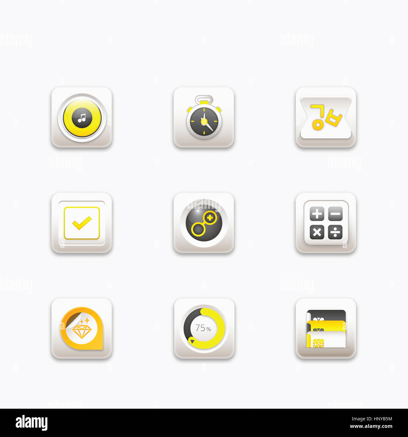 Various application icons Stock Photo - Alamy