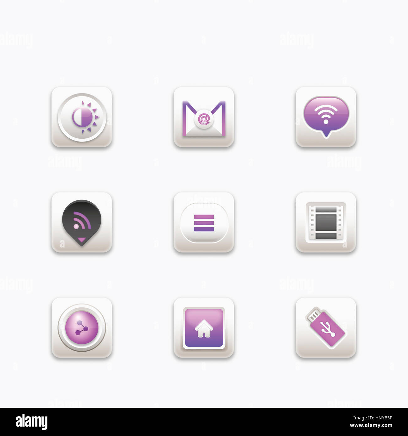 Various application icons Stock Photo - Alamy