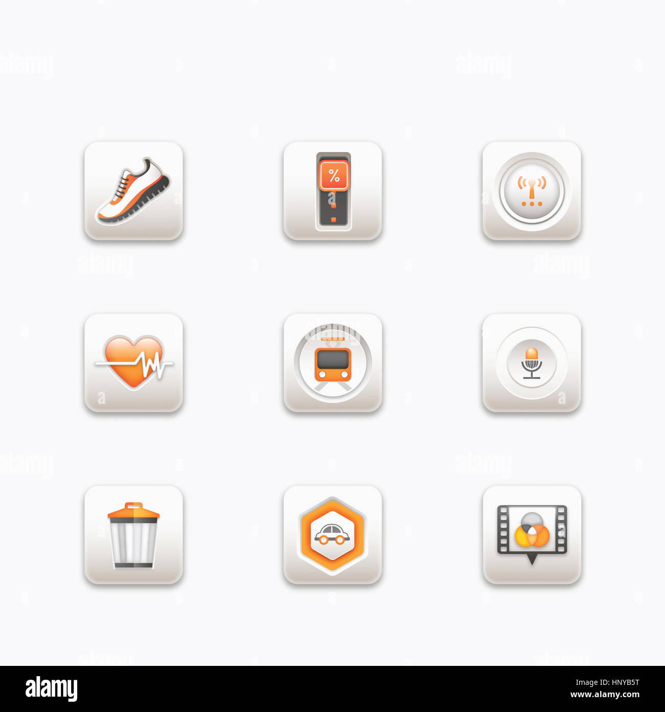 Various application icons Stock Photo - Alamy